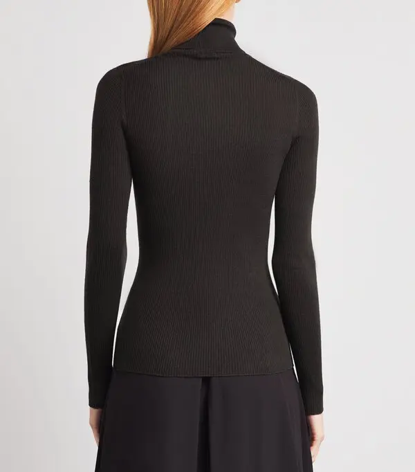 Agnona Wool-silk-cashmere Rollneck Sweater