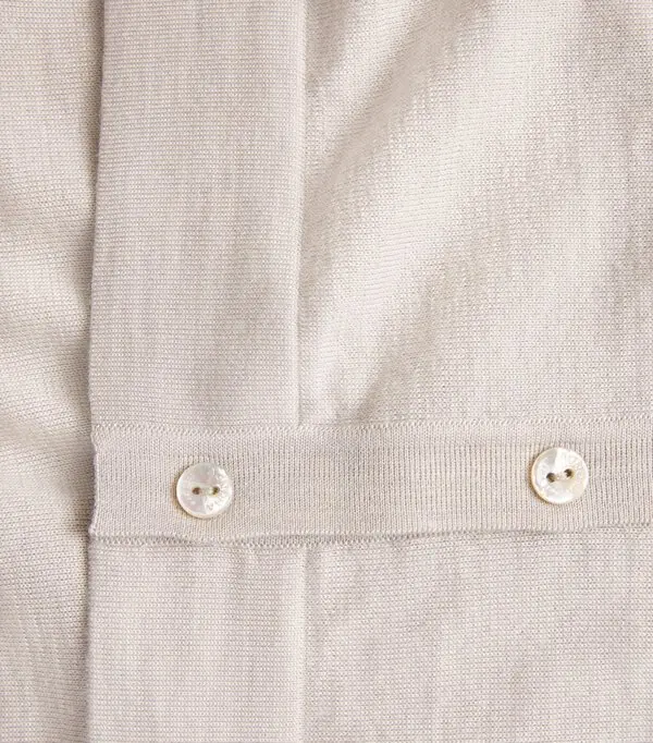 Agnona Wool-silk-cashmere Fine Knit Cardigan