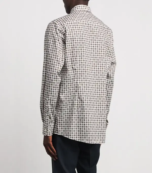Eton Signature Twill Geometric Shirt
