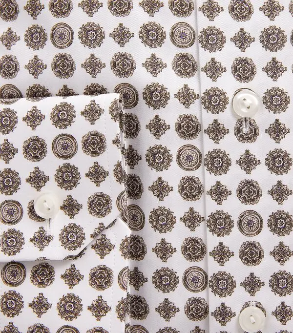 Eton Signature Twill Geometric Shirt
