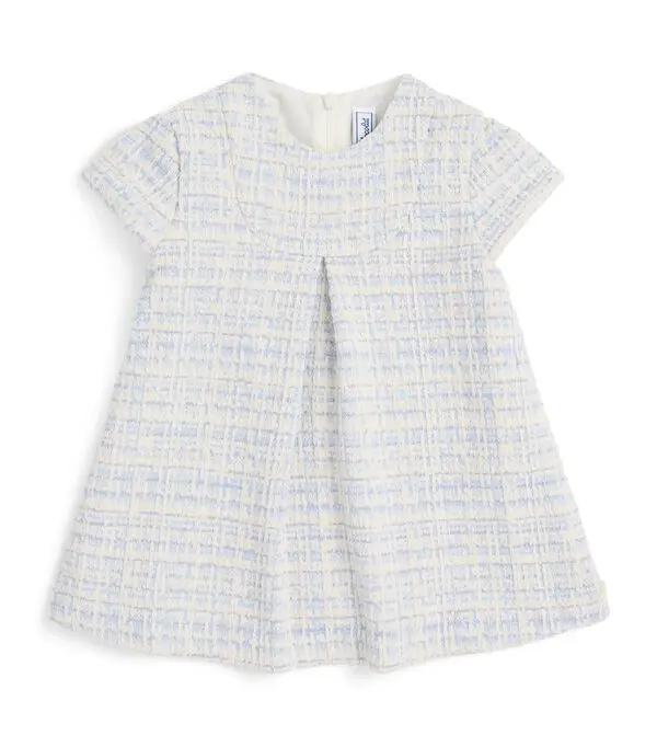TARTINE ET CHOCOLAT Tweed Jacquard Dress - White