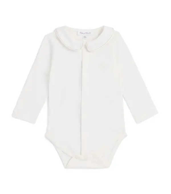 TARTINE ET CHOCOLAT Peter Pan Collar Cotton All-in-one