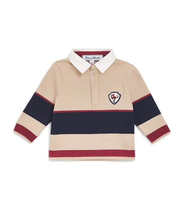 TARTINE ET CHOCOLAT Rugby Polo Sweater - Beige