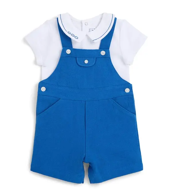 TARTINE ET CHOCOLAT Layered Dungaree-shirt Playsuit
