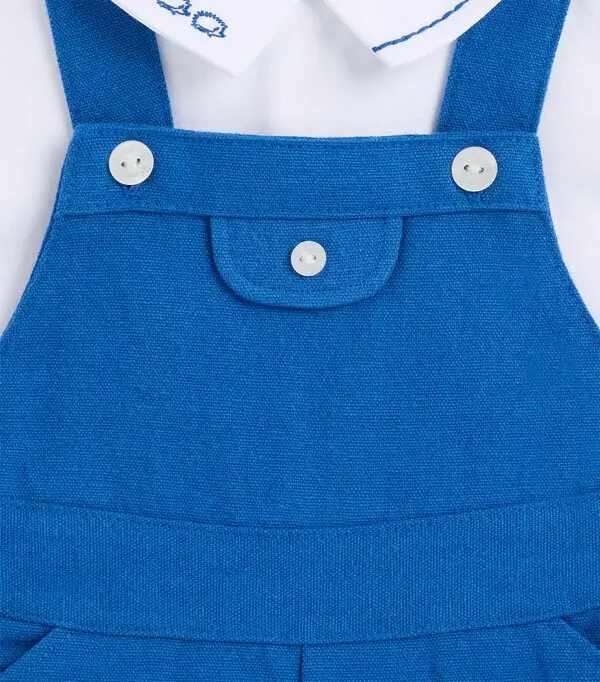 TARTINE ET CHOCOLAT Layered Dungaree-shirt Playsuit