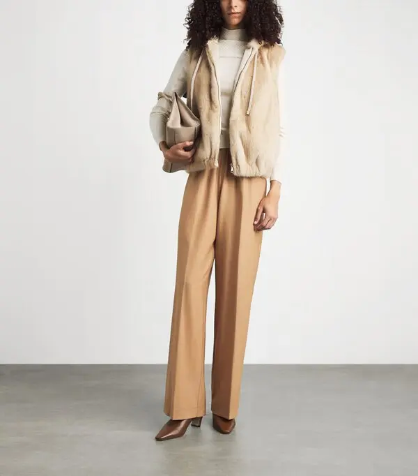 Fabiana Filippi Wool-blend Wide-leg Trousers