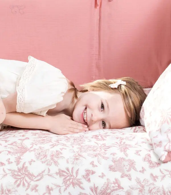 TARTINE ET CHOCOLAT Floral Print Reversible Bed Bumper