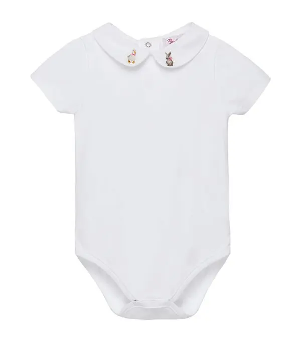 Trotters Embroidered Duck And Bunny Bodysuit