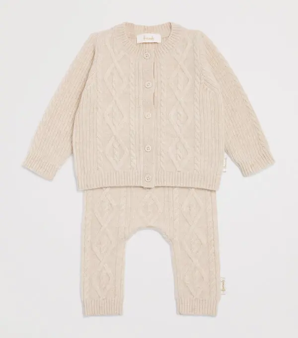 Harrods Cashmere Cable-knit Cardigan