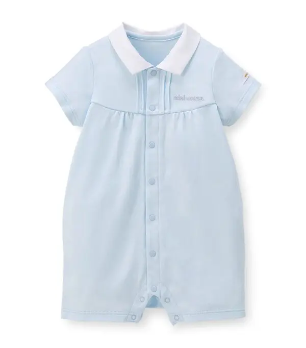 MIKI HOUSE Cotton Playsuit - Blue