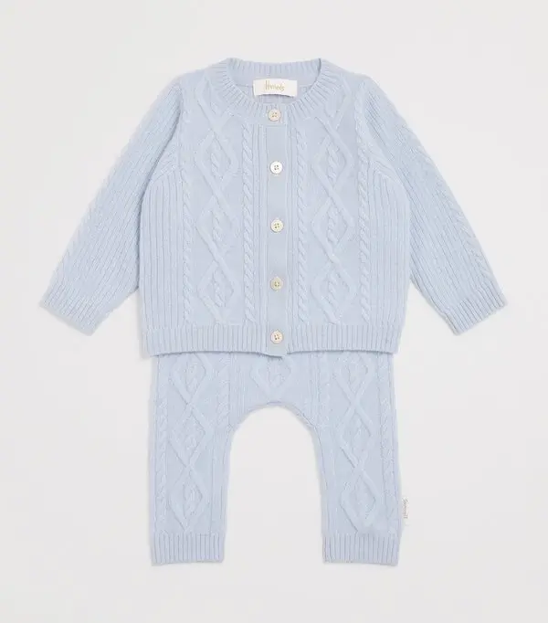 Harrods Cashmere Cable-knit Cardigan