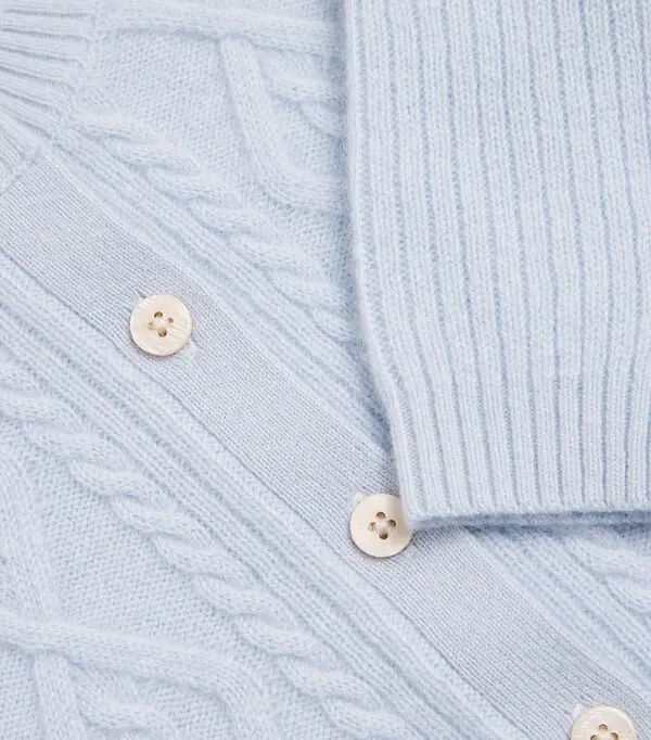 Harrods Cashmere Cable-knit Cardigan