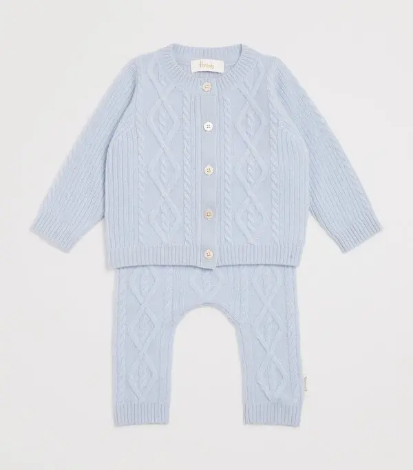 Harrods Cashmere Cable-knit Cardigan