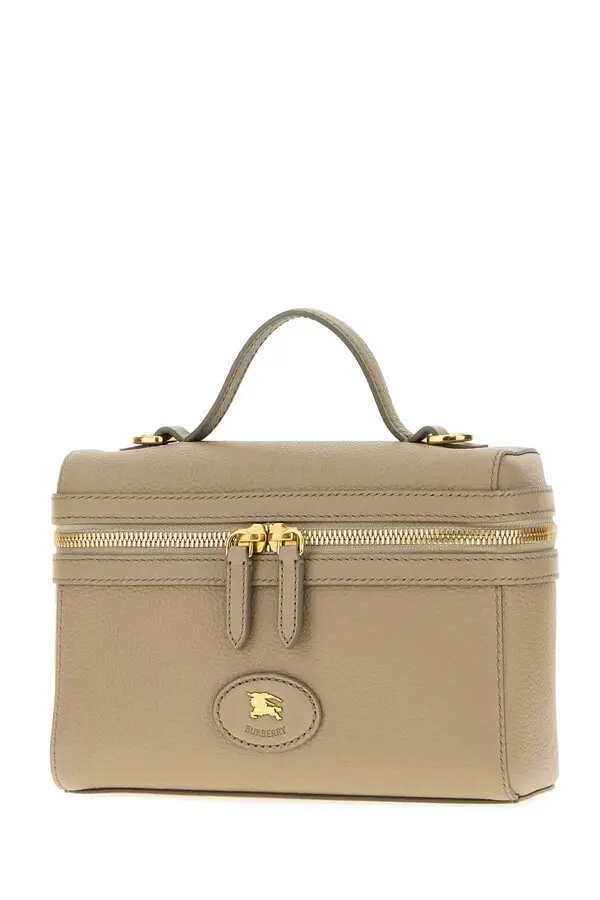 Burberry Dove Grey Leather Bloomsbury Handbag - Gray