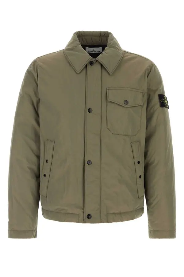 Stone Island Padded Down Jacket - Green