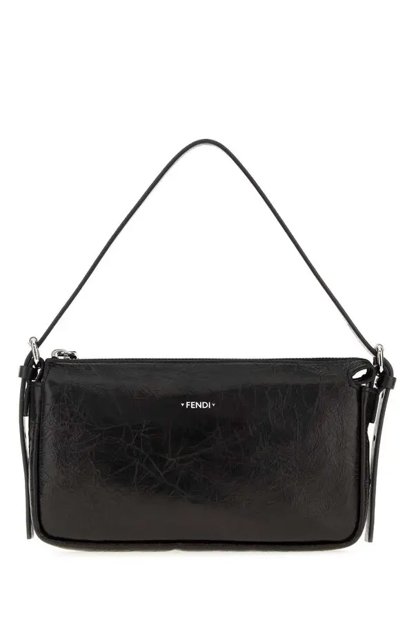 Fendi Leather Mall Handbag