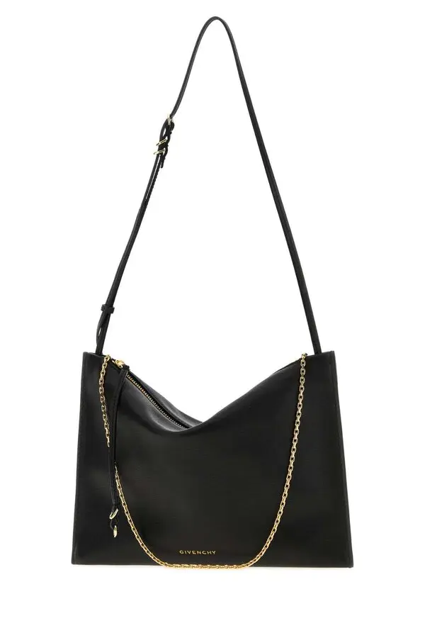 Givenchy Voyou Leather Shoulder Bag - Black