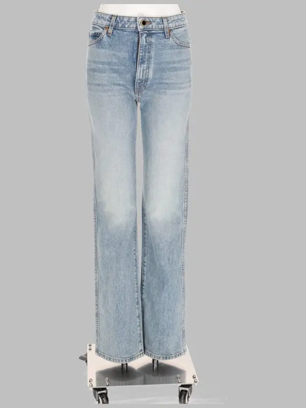 Khaite High-rise Straight-leg Jeans