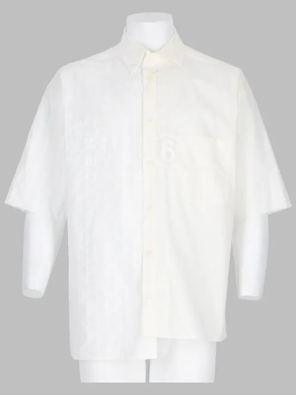 MAISON MARGIELA Oversized Short-sleeve Button-up Shirt