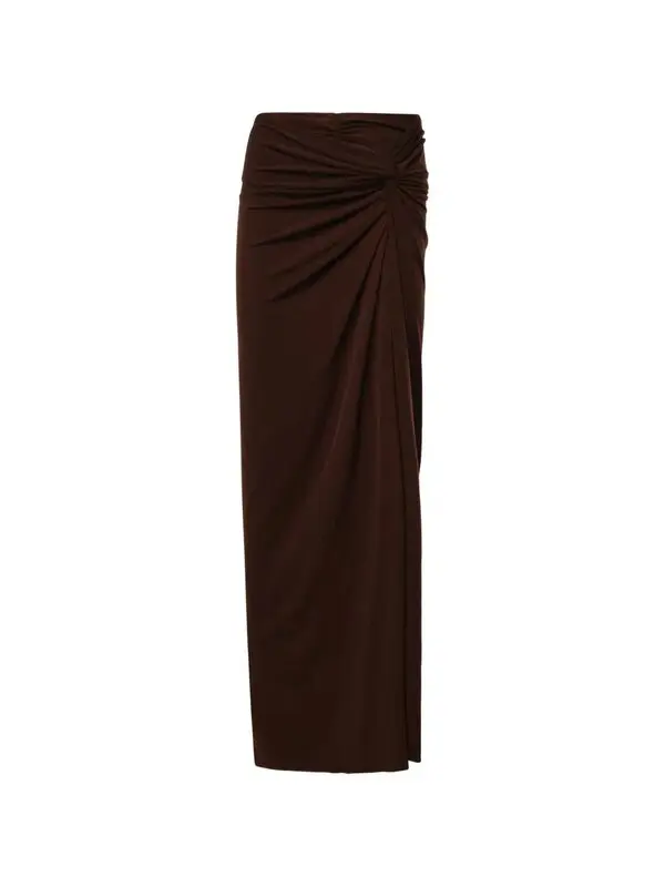 Andamane The Attico Draped Detail Slit Skirt