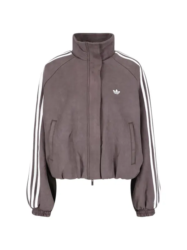Adidas Cropped Track Jacket - Brown