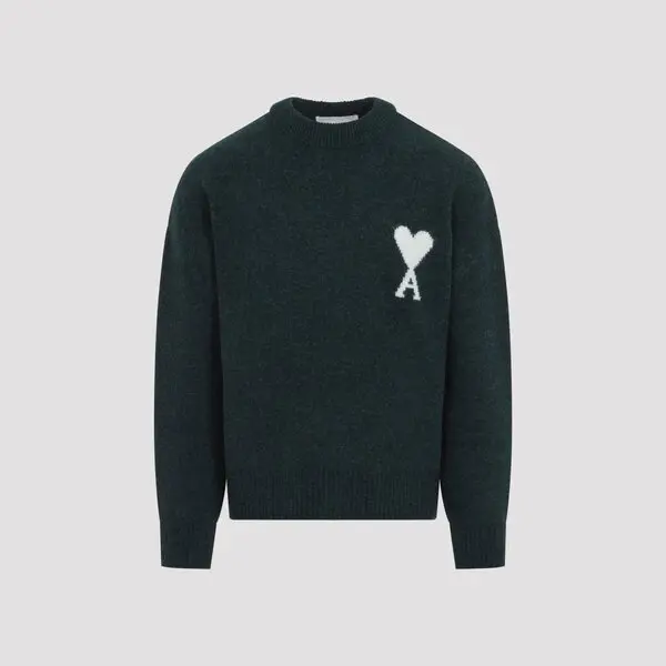 AMI Paris Alpaca Blend Pullover Sweater