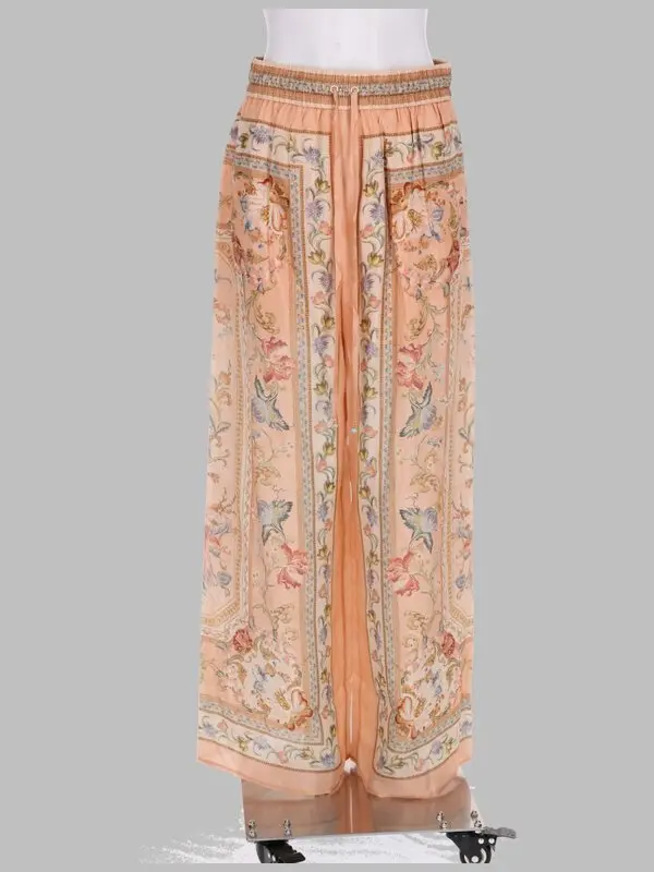 Zimmermann Printed Silk Wide-leg Trousers