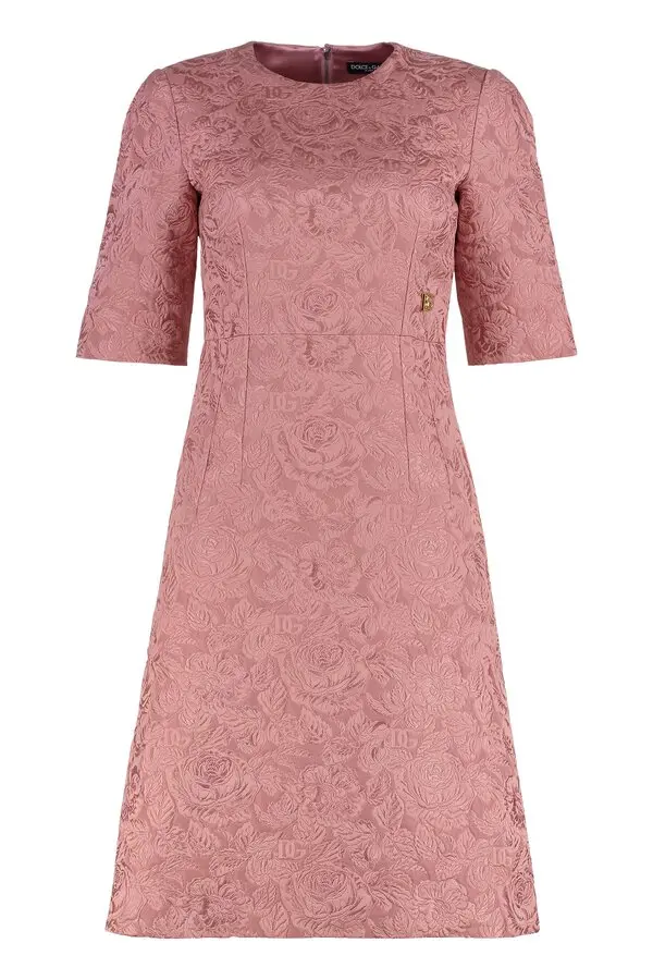 Dolce & Gabbana Floral Jacquard Mini Dress