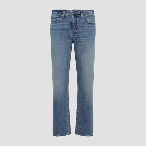 Ralph Lauren Purple Label 5-pocket Straight Pants In 100% Cotton - Blue