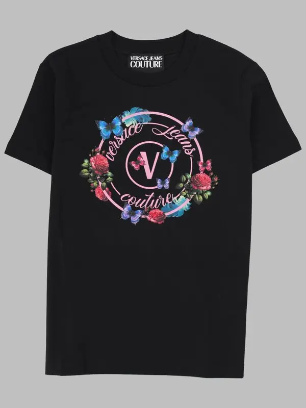 Versace Graphic Short-sleeve T-shirt - Black