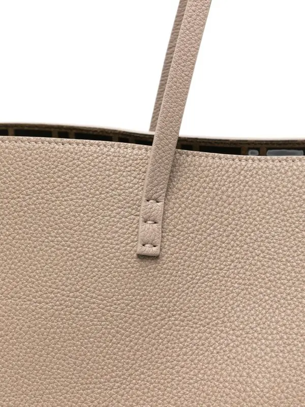 Fendi Roll Medium Leather Tote Bag