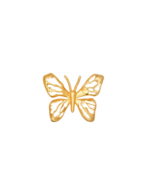 Oscar De La Renta Openwork Butterfly Brooch - One-color