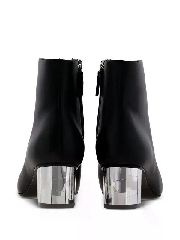 FERRAGAMO Block Heel Ankle Boots - Black