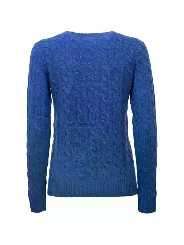 Polo Ralph Lauren Cable-knit Embroidered-logo Sweater