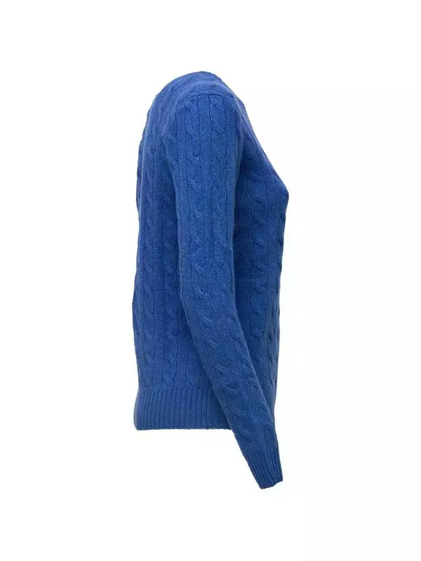 Polo Ralph Lauren Cable-knit Embroidered-logo Sweater