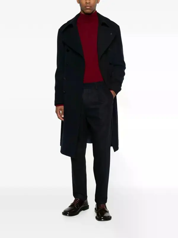 Eleventy Pleated Elasticated-waist Trousers