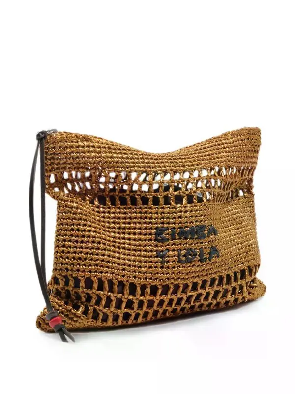 Bimba Y Lola Medium Raffia-effect Handbag