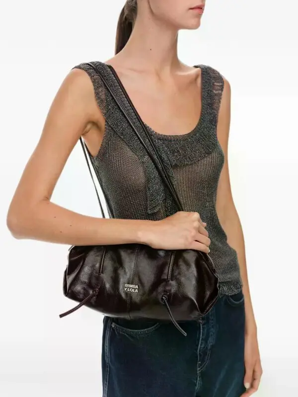 Bimba Y Lola Burgundy Leather Lolita Bag
