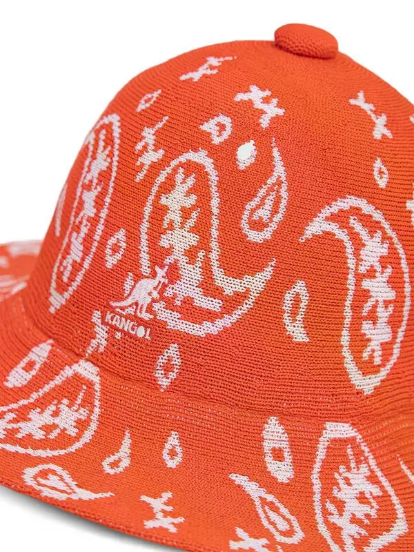KANGOL Paisley Pattern Bucket Hat - Orange