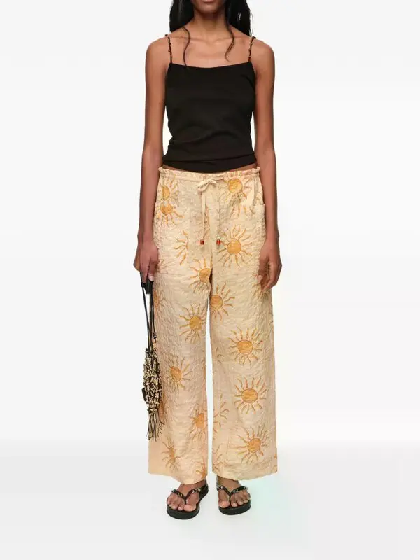 Bimba Y Lola Textured Cotton Jogger Trousers