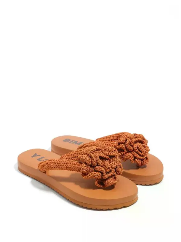 Bimba Y Lola Crochet Flower Flip-flops
