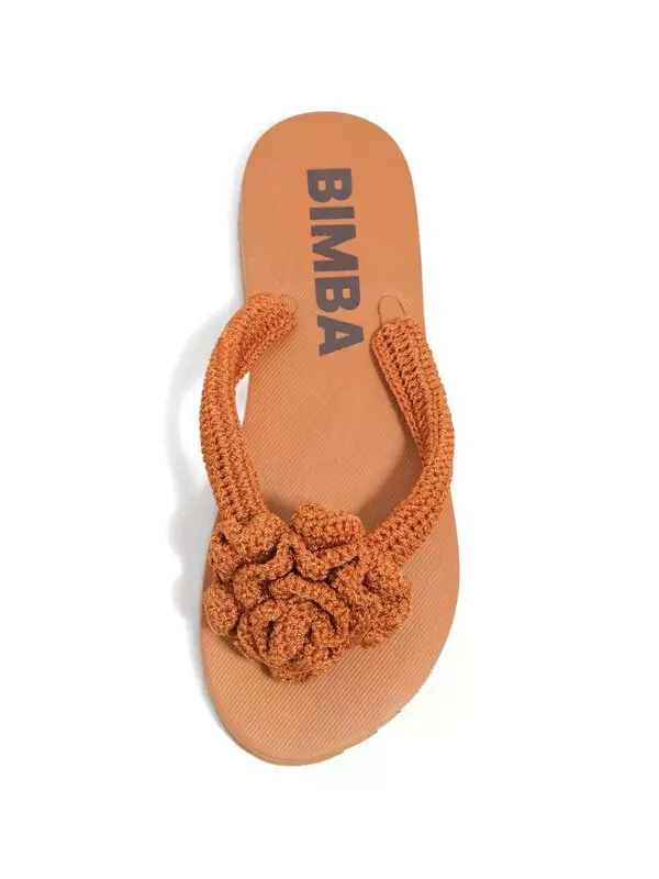 Bimba Y Lola Crochet Flower Flip-flops