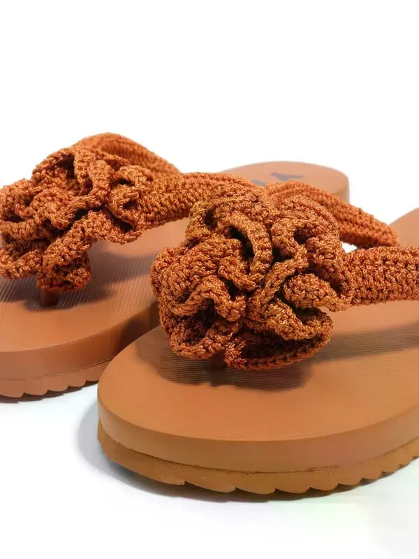 Bimba Y Lola Crochet Flower Flip-flops