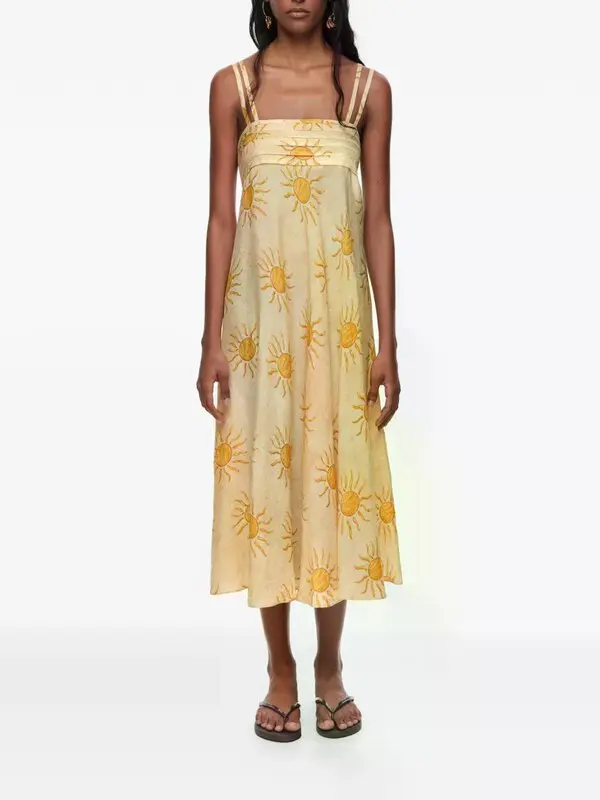 Bimba Y Lola Bimba The South A-line Pleated Dress
