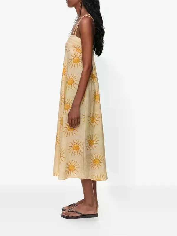 Bimba Y Lola Bimba The South A-line Pleated Dress