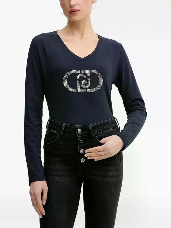 Liu Jo Embellishment V-neck Top