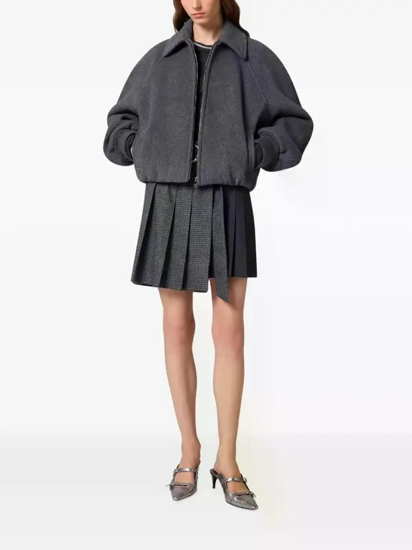 MSGM Belted Pleated Mini Skirt
