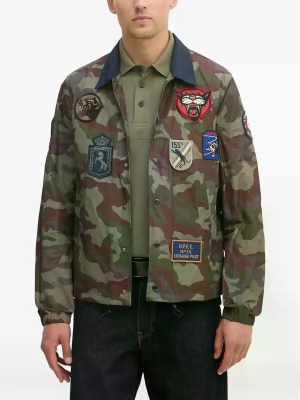AERONAUTICA MILITARE Camouflage Patched Jacket