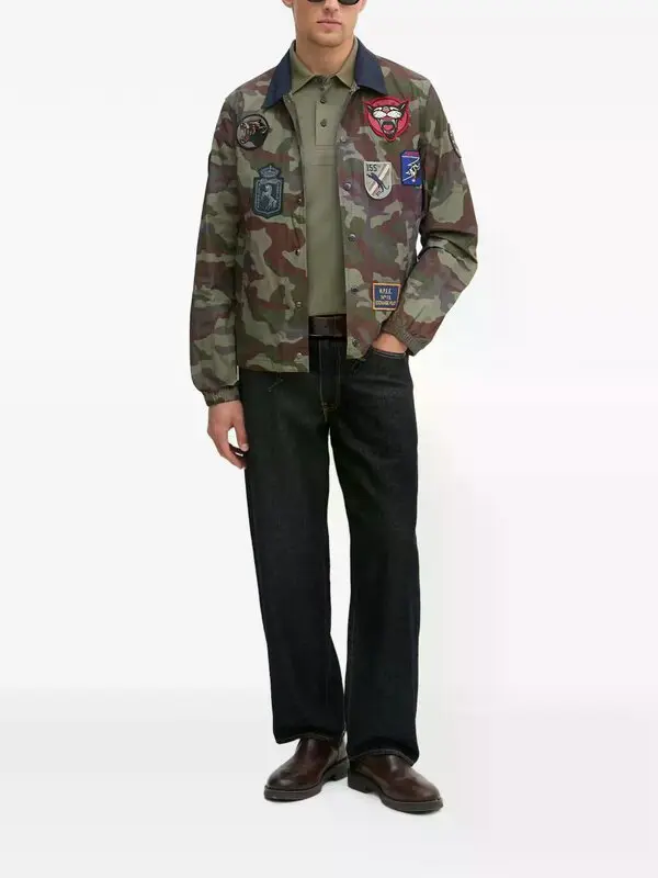 AERONAUTICA MILITARE Camouflage Patched Jacket