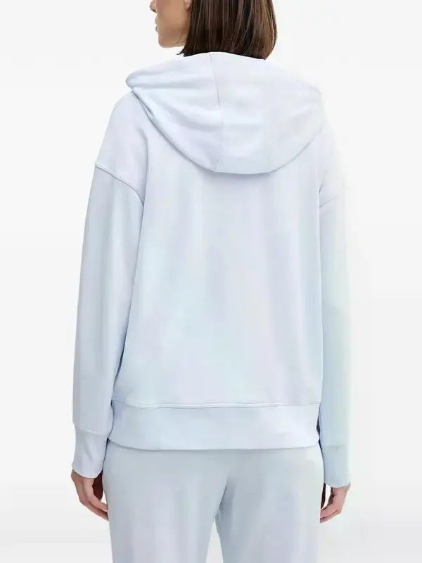Dkny Logo-appliqué Zip-up Hoodie